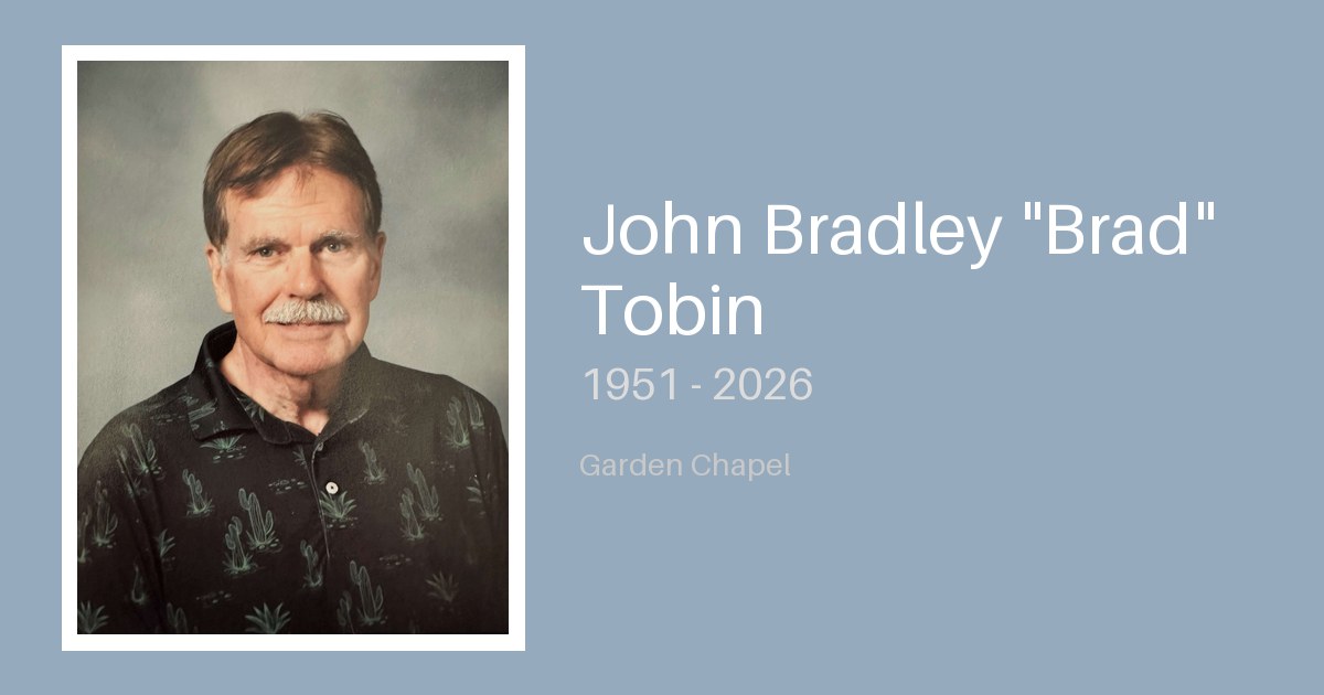 John Bradley "Brad" Tobin - Bunker Family Funerals