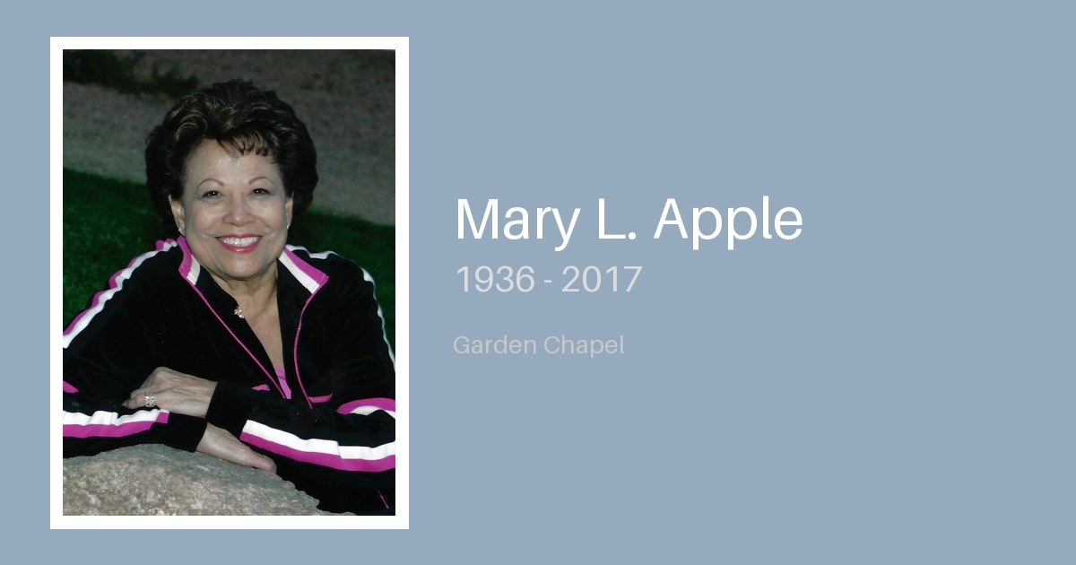 Mary L. Apple - Bunker Family Funerals